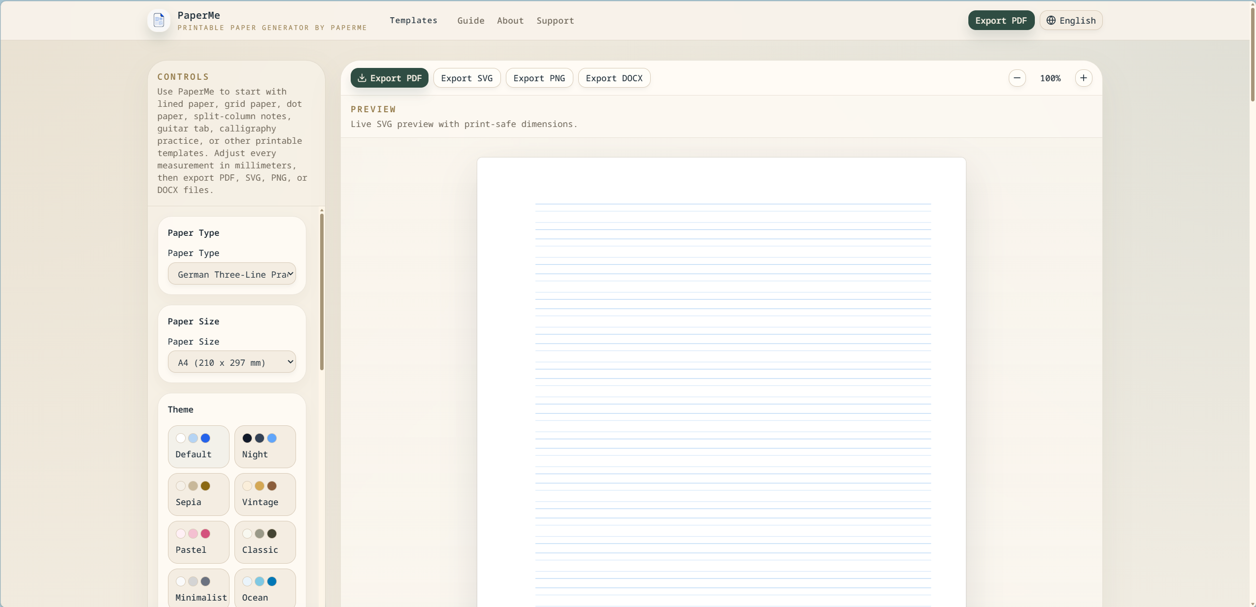 Square Paper Printable Generator